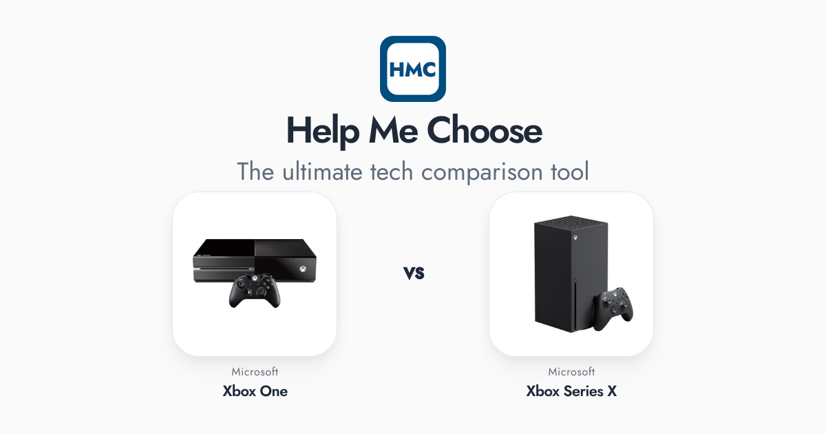 Microsoft Xbox One vs Microsoft Xbox Series X Full Specs - HMC