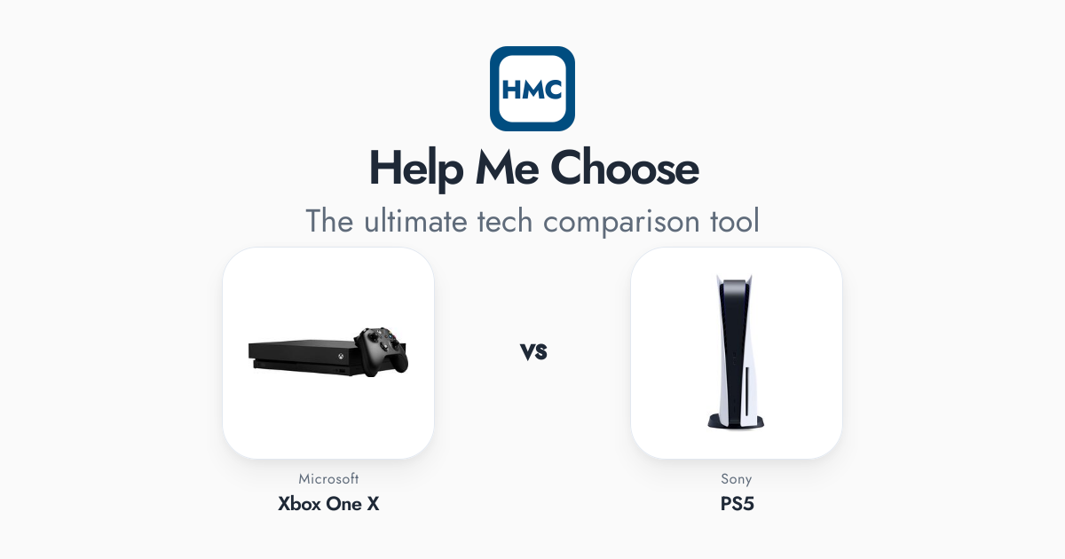 Microsoft Xbox One X vs Sony PS5 Full Specs - HMC
