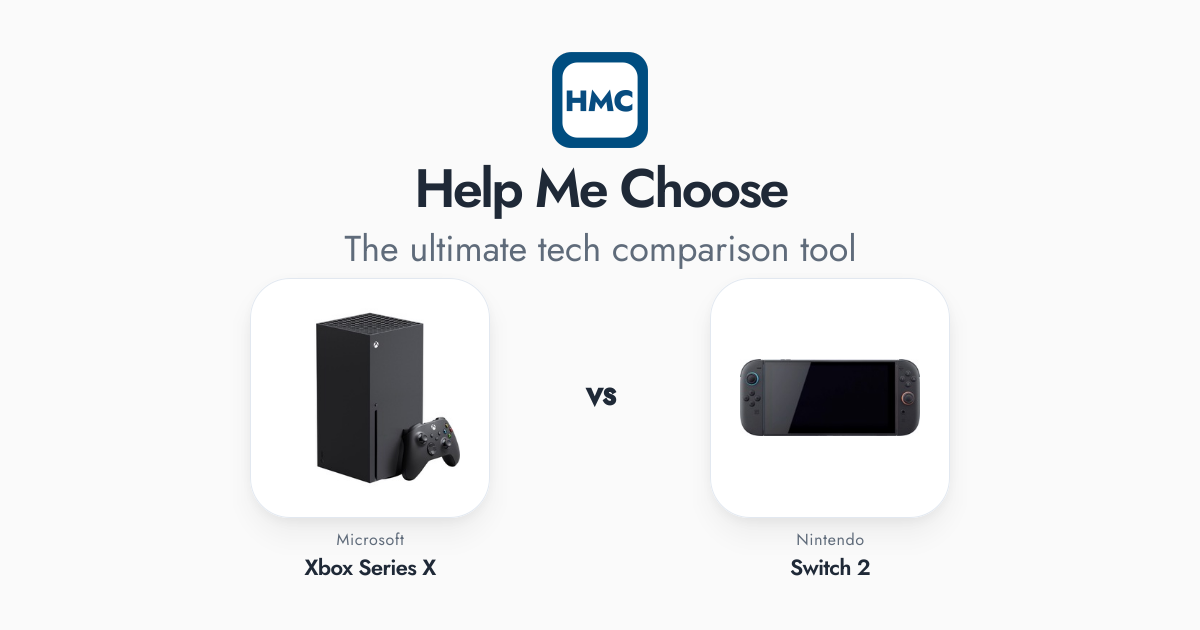 Microsoft Xbox Series X vs Nintendo Switch 2 Full Specs - HMC