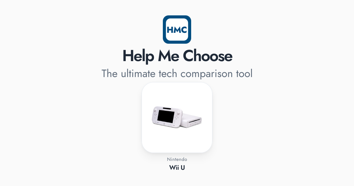 Nintendo Wii U Full Specs - HMC