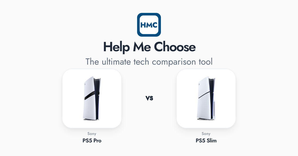 Sony PS5 Slim vs Sony PS5 Pro Full Specs - HMC