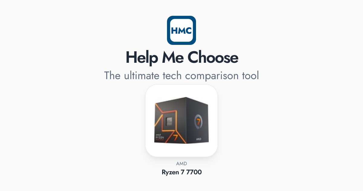 AMD Ryzen 7 7700 Full Specs - HMC