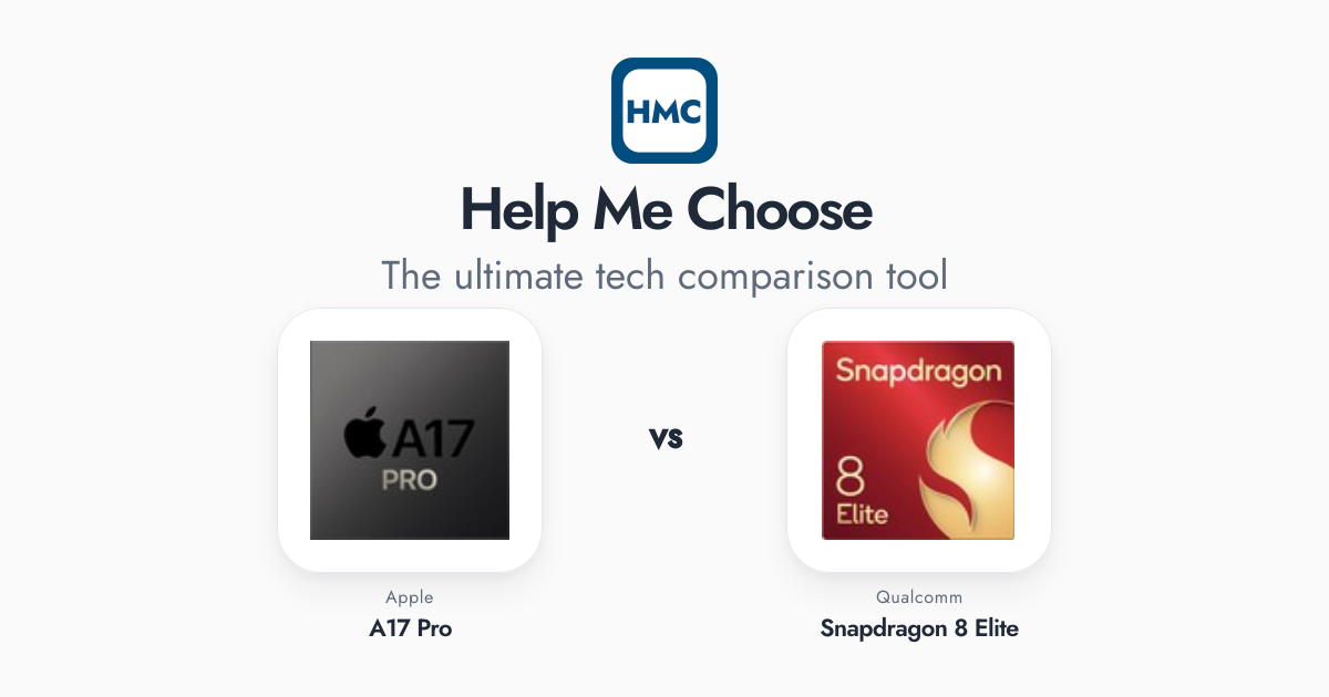 Apple A17 Pro vs Qualcomm Snapdragon 8 Elite Full Specs - HMC