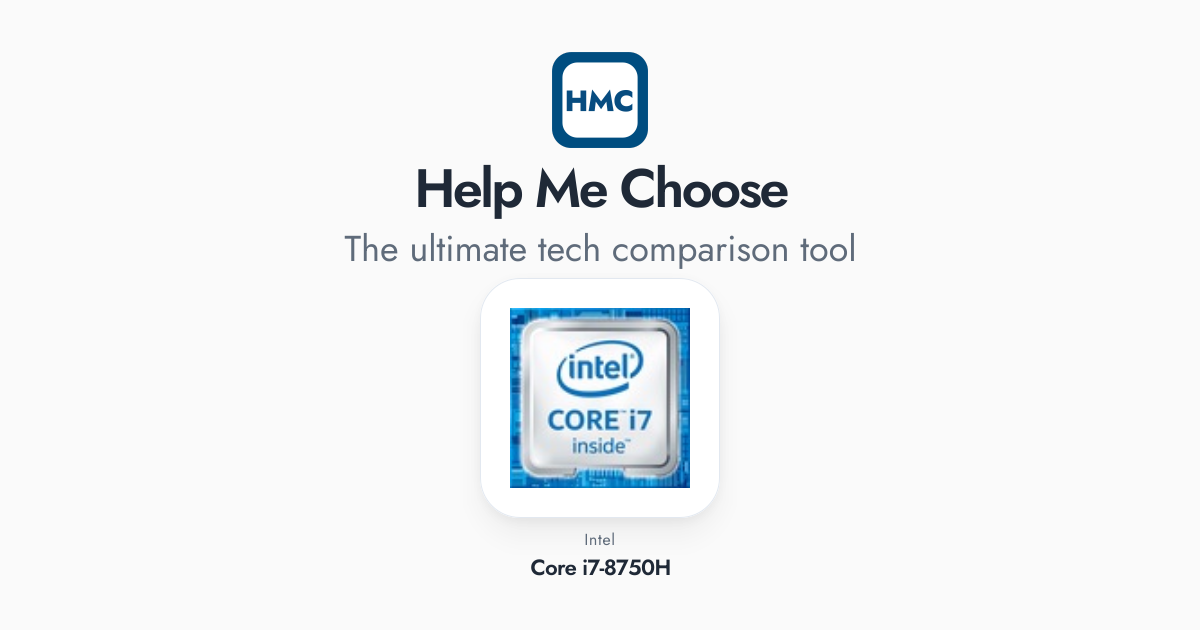 Intel Core i7-8750H Full Specs - HMC