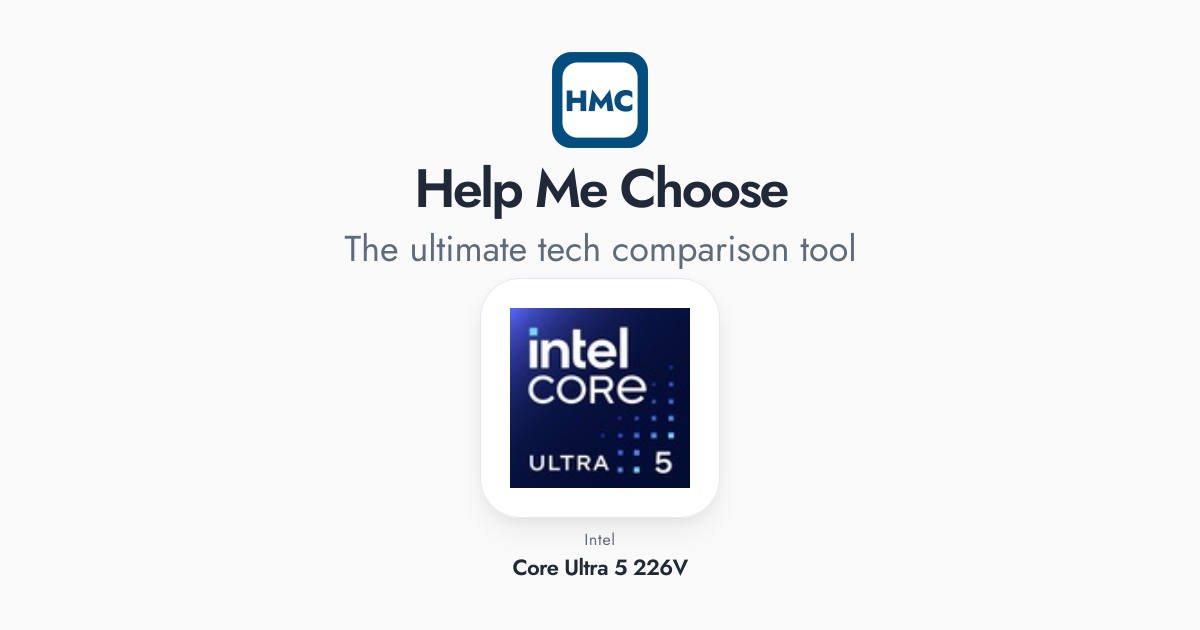 Intel Core Ultra 5 226V Full Specs - HMC