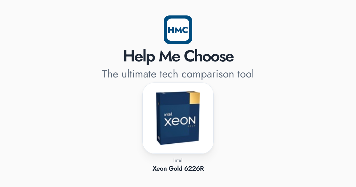 Intel Xeon Gold 6226R Full Specs - HMC