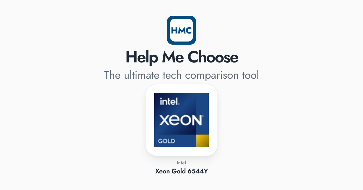Intel Xeon Gold 6544Y Full Specs - HMC