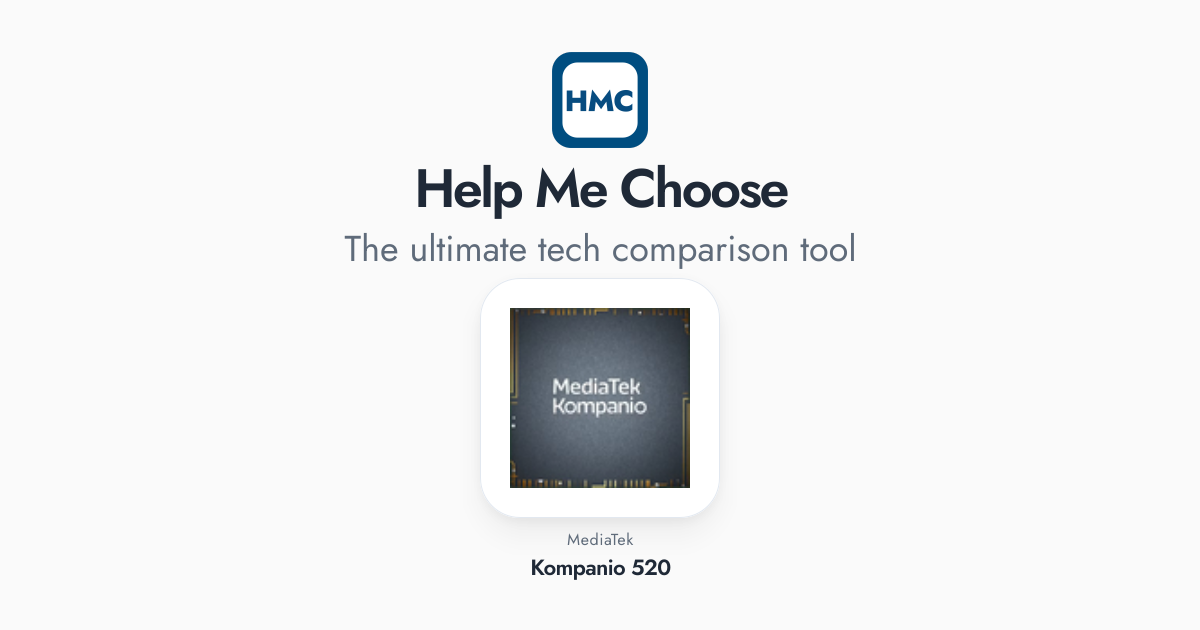 MediaTek Kompanio 520 Full Specs - HMC
