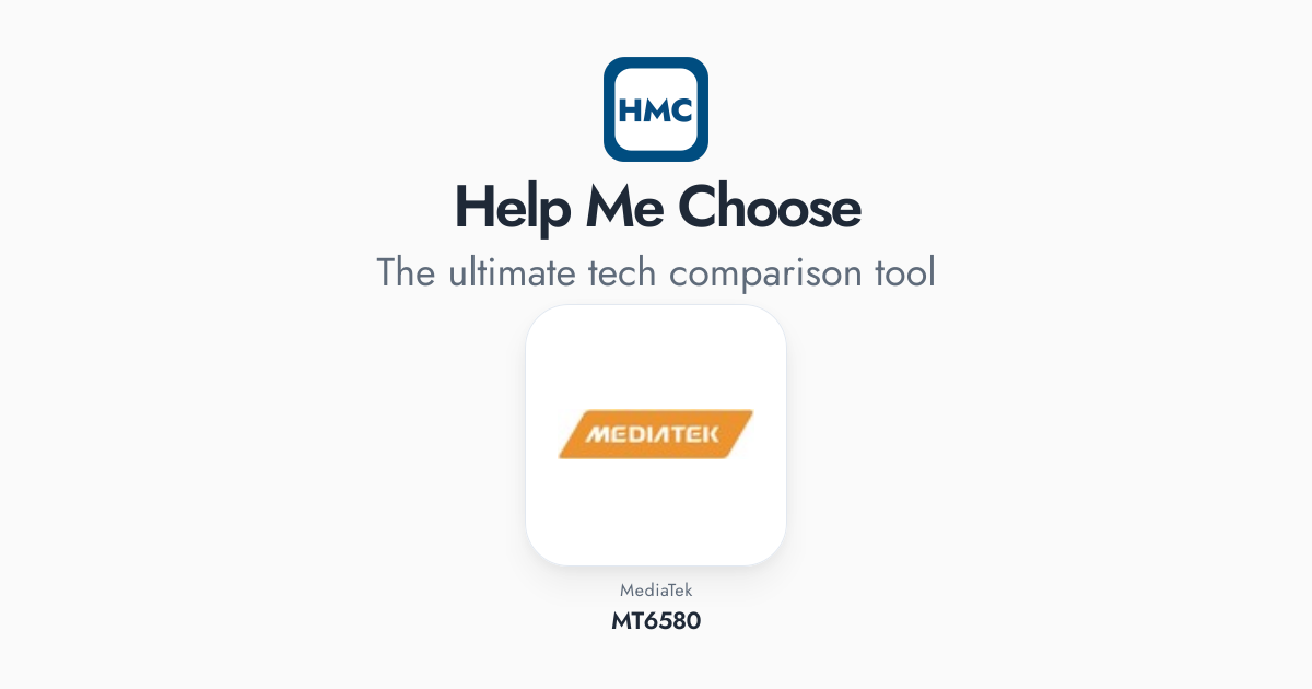 MediaTek MT6580 Full Specs - HMC
