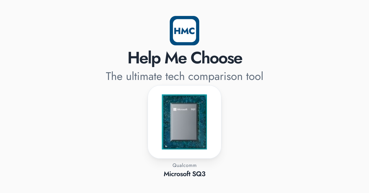 Qualcomm Microsoft SQ3 Full Specs - HMC