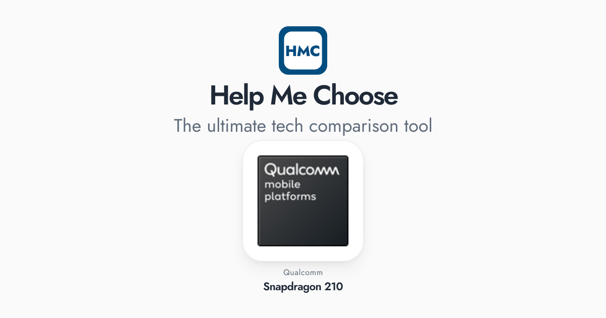 Qualcomm Snapdragon 210 Full Specs - HMC