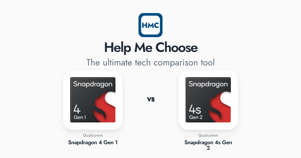 Qualcomm Snapdragon 4 Gen 1 vs Qualcomm Snapdragon 4s Gen 2 Full Specs ...