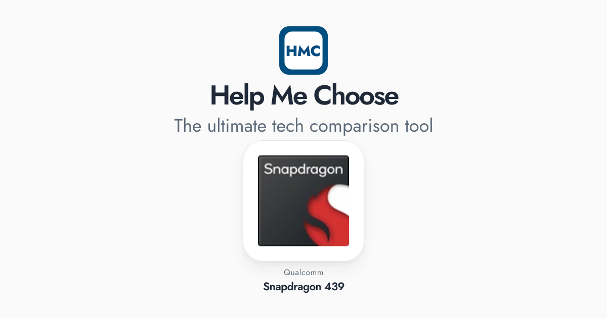 Qualcomm Snapdragon 439 Full Specs - HMC