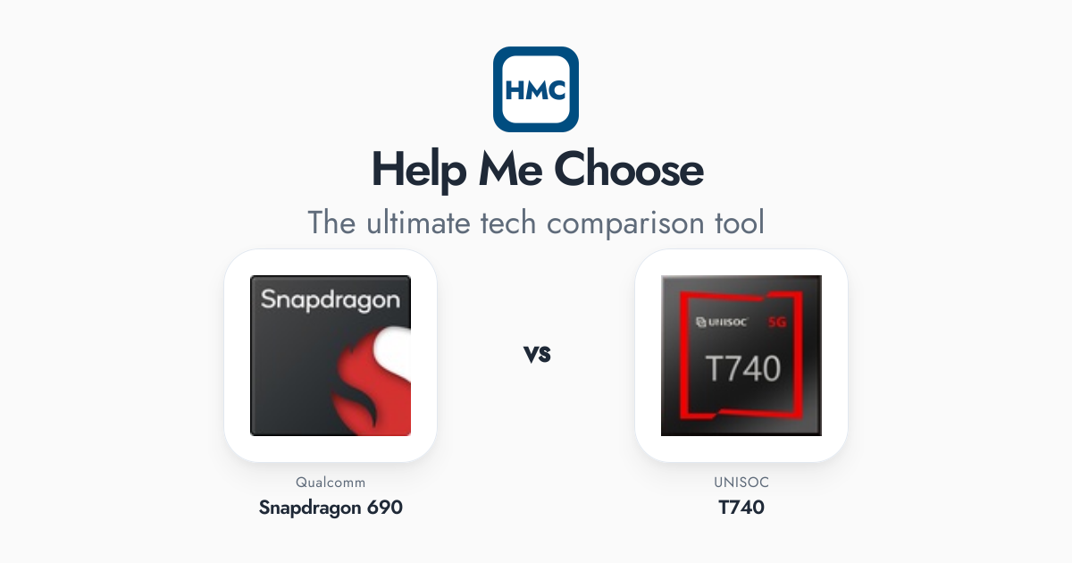 Qualcomm Snapdragon 690 vs UNISOC T740 Full Specs - HMC