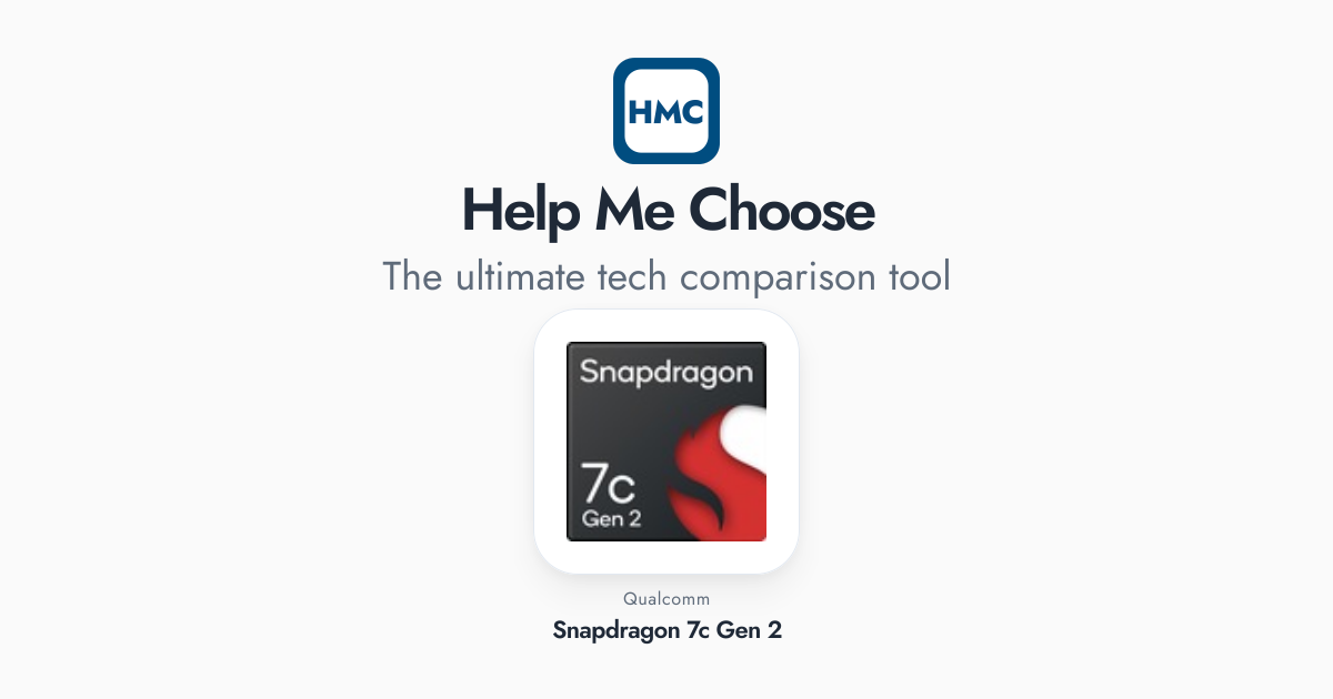 Qualcomm Snapdragon 7c Gen 2 Full Specs - HMC