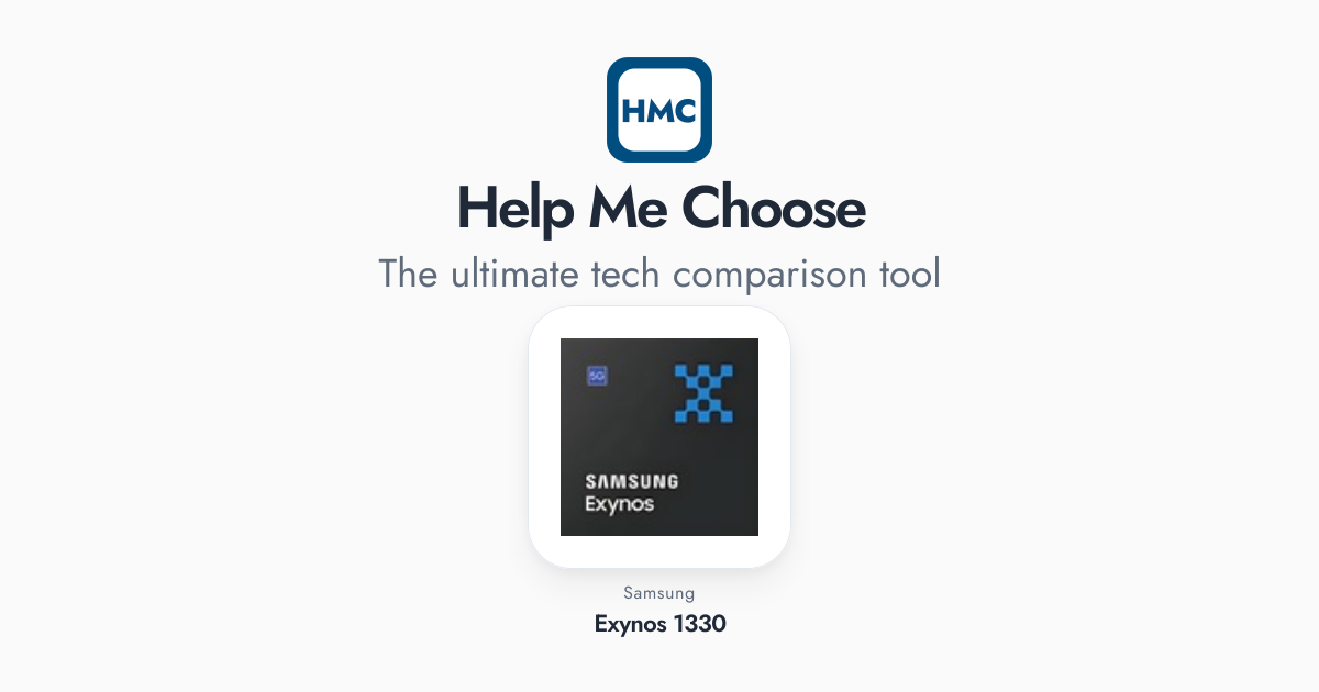 Samsung Exynos 1330 Full Specs - HMC
