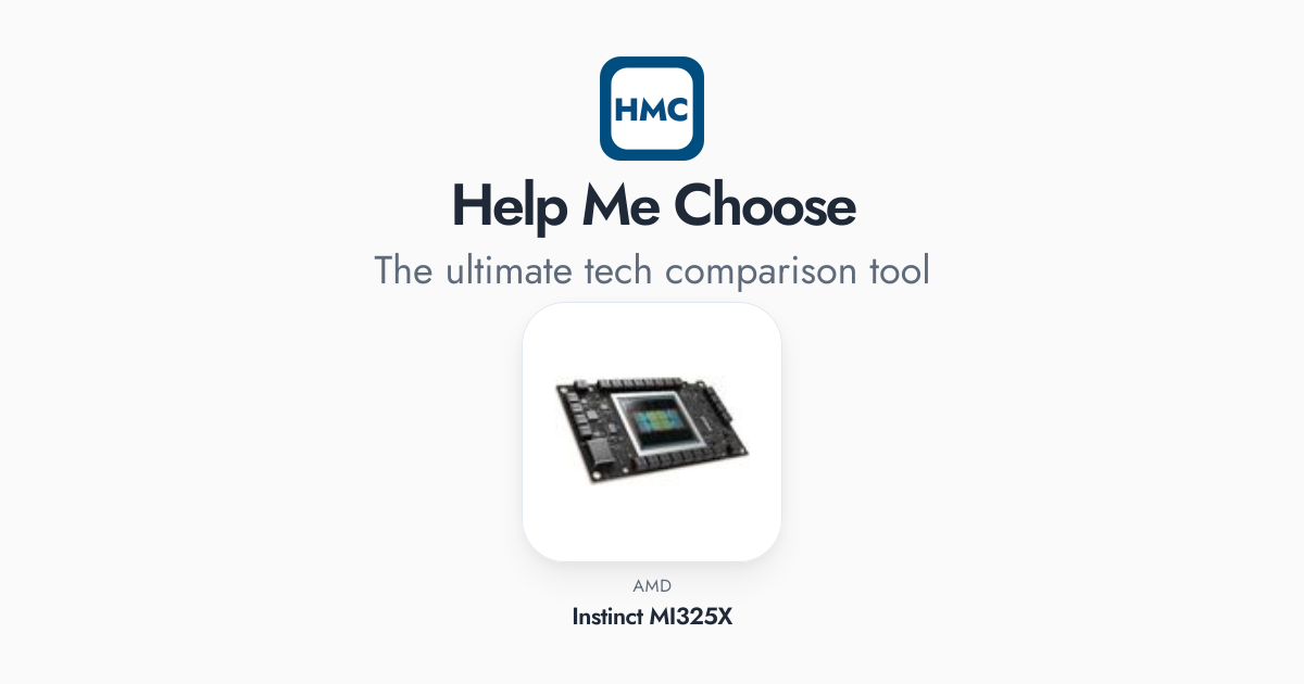 AMD Instinct MI325X Full Specs - HMC