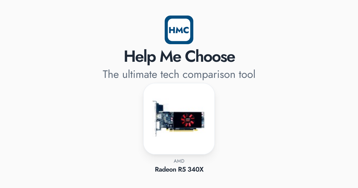 AMD Radeon R5 340X Full Specs - HMC