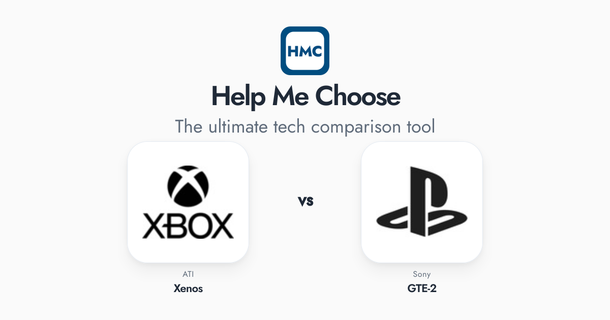 ATI Xenos vs Sony GTE-2 Full Specs - HMC