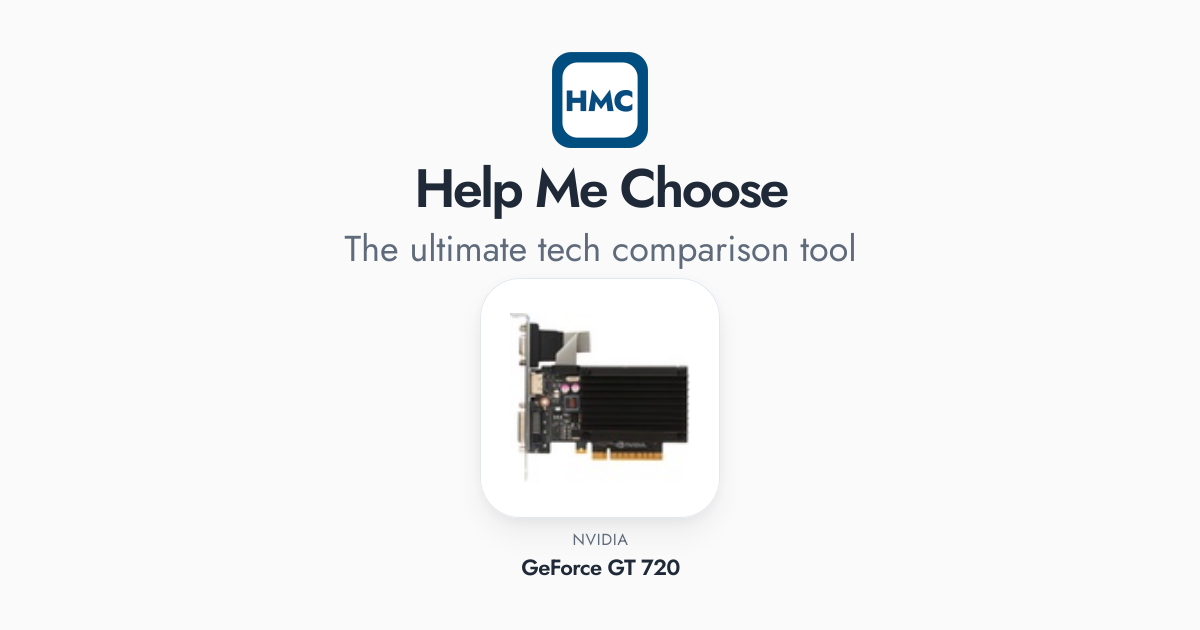 NVIDIA GeForce GT 720 Full Specs - HMC