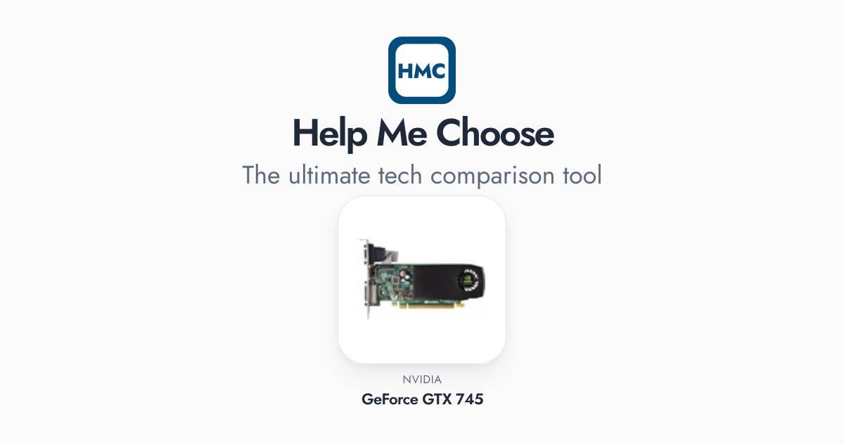 NVIDIA GeForce GTX 745 Full Specs - HMC