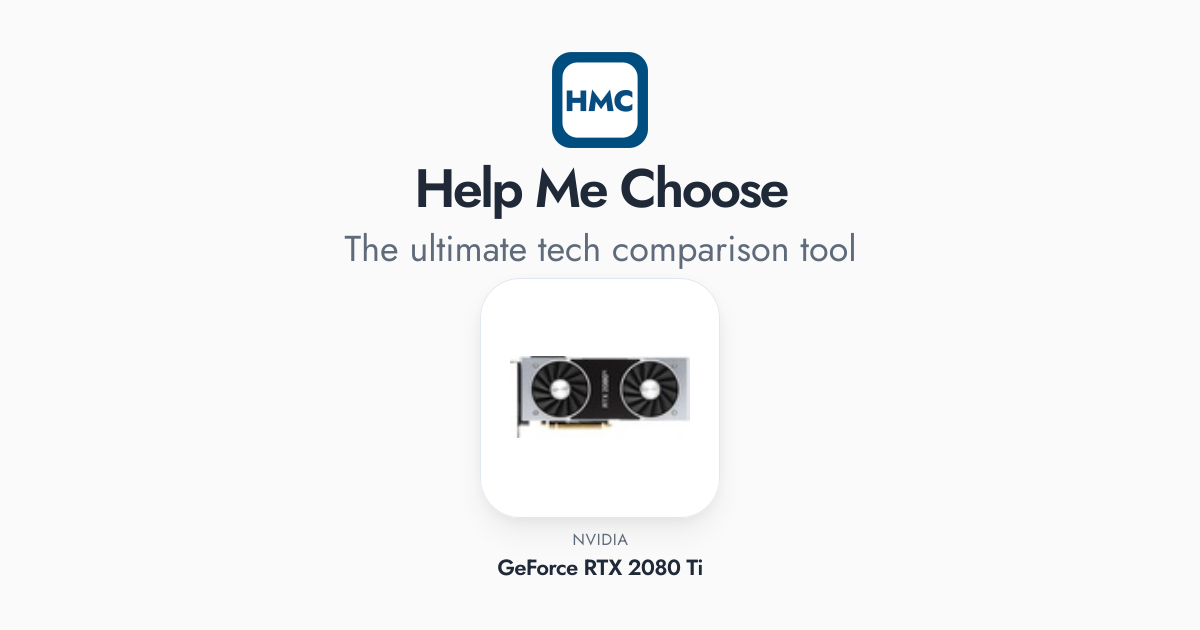 NVIDIA GeForce RTX 2080 Ti Full Specs - HMC