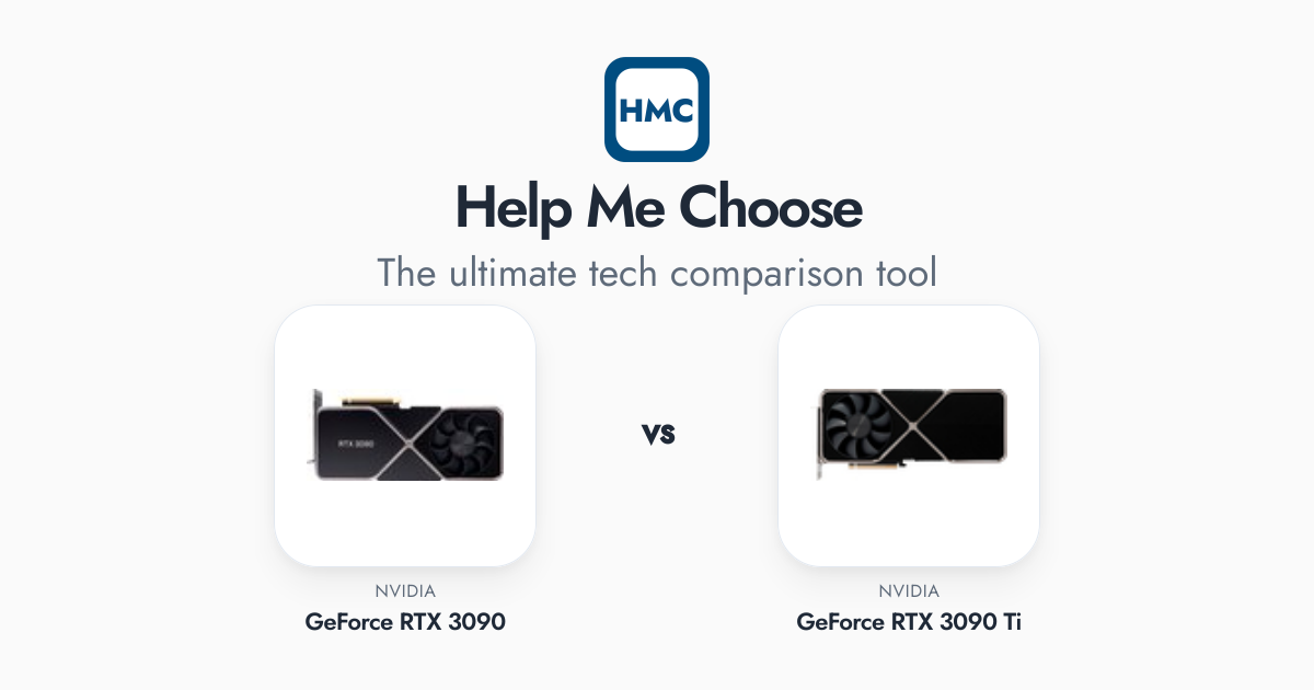 NVIDIA GeForce RTX 3090 vs NVIDIA GeForce RTX 3090 Ti Full Specs - HMC