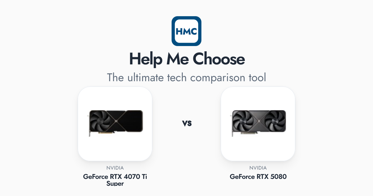 NVIDIA GeForce RTX 4070 Ti Super vs NVIDIA GeForce RTX 5080 Full Specs ...