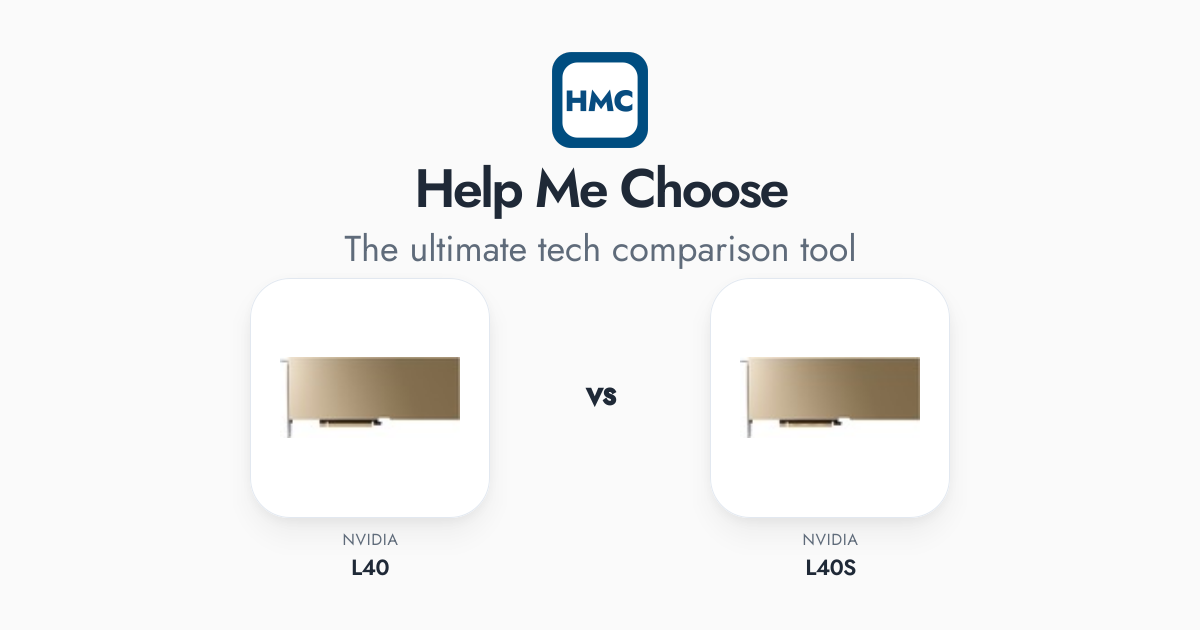 NVIDIA L40 vs NVIDIA L40S Full Specs - HMC