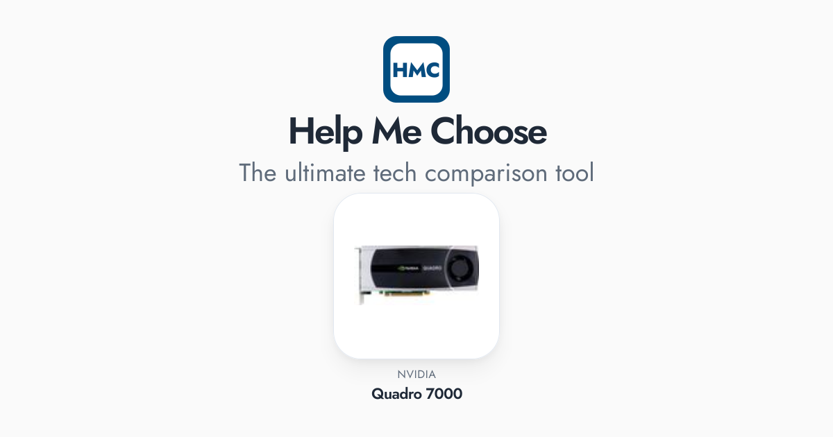 NVIDIA Quadro 7000 Full Specs - HMC