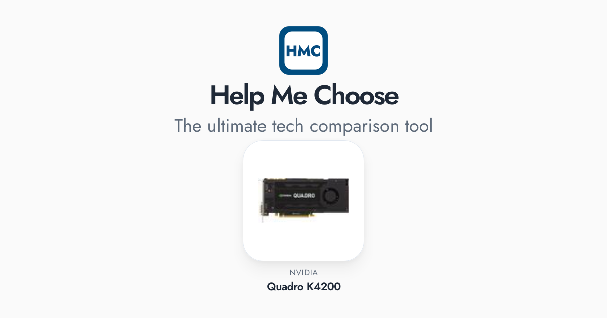 NVIDIA Quadro K4200 Full Specs - HMC