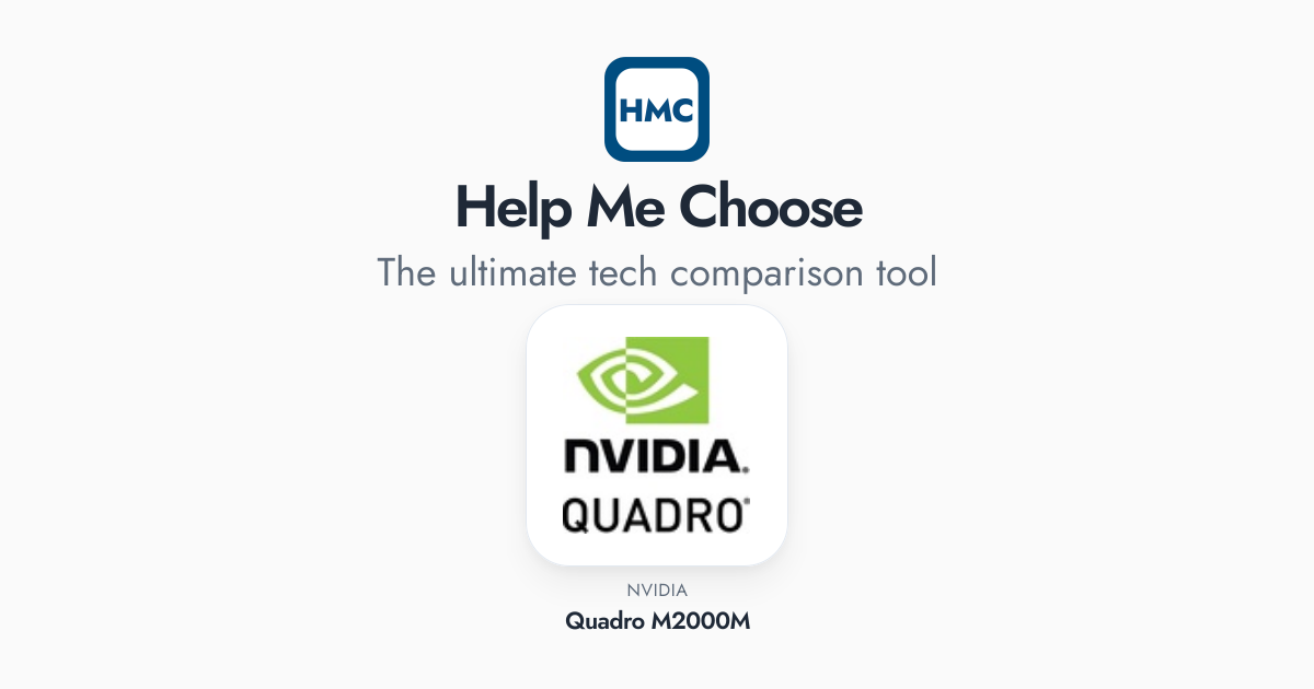 NVIDIA Quadro M2000M Full Specs - HMC