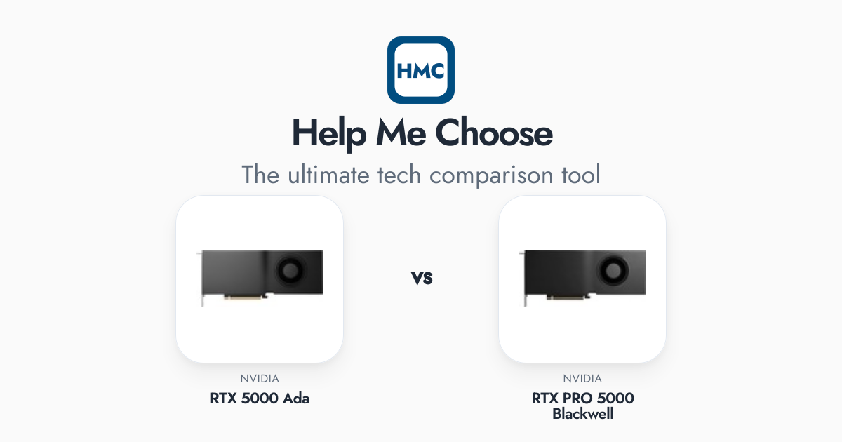 NVIDIA RTX 5000 Ada vs NVIDIA RTX PRO 5000 Blackwell Full Specs - HMC