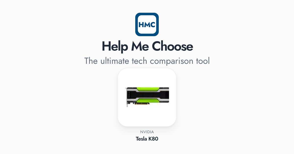 NVIDIA Tesla K80 Full Specs - HMC