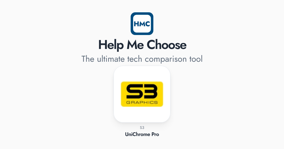 S3 UniChrome Pro Full Specs - HMC