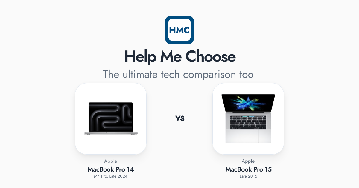 MacBook Pro 14 (M4 Pro, Late 2024) vs MacBook Pro 15 (Late 2016) Full ...