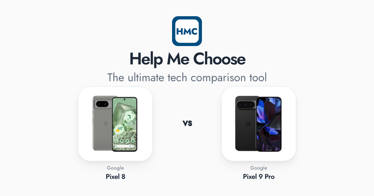 Google Pixel 8 vs Google Pixel 9 Pro Full Specs - HMC