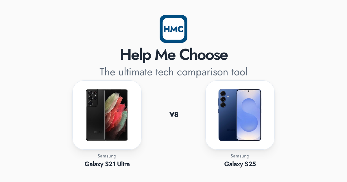 Samsung Galaxy S25 vs Samsung Galaxy S21 Ultra Full Specs - HMC